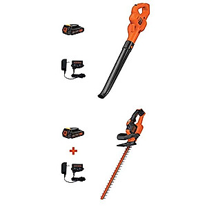 BLACK+DECKER LSW221 20V MAX Lithium Cordless Sweeper and hedge trimmer