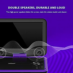 ieGeek 16.9'' Purple Portable DVD Player and 11.5'' Purple Portable DVD Player