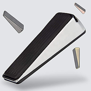Metal Door Stop, Heavy Duty Door Stop, Anti-Scratch/Rust Wedge Stopper for Bottom of Door Rubber Heavy Doorstops Wedge Door Stoppers