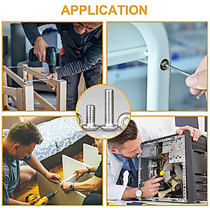 VIGRUE 570PCS Stainless Steel M3 Button Head Hex Socket Cap Screw Bolts, M3 x 4/5/6/8/10/12/14/16/18/20/25mm Screw and Nuts Flat Washer Assortment Kit, Fully Machine Thread