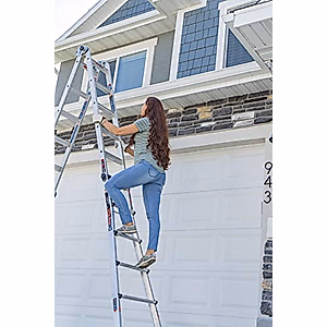 Little Giant Ladders, Epic, M26, 26 ft, Multi-Position Ladder, Aluminum, Type 1A, 300 lbs weight rating, (16826-818)