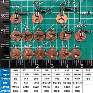 Dr.Fish 30 Pack 3 Way Swivels Barrel Swivels Fishing Swivels Catfish Swivels Fishing Tackle Hook Connector Surf Fishing Rig Trolling Catfish Rig Saltwater Freshwater Size 2X3