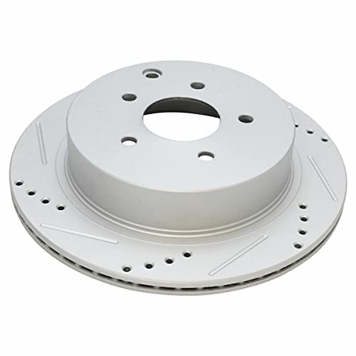 ORALSIM Performance Brake Rotor Drilled & Slotted Coated Rear Pair Fits 2882970058