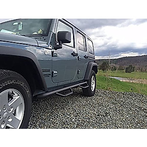 n-FAB | T0580CC | Nerf Step, Wheel 2 Wheel , Gloss Black, 05-15 Toyota Tacoma Double Cab 5' Short Bed