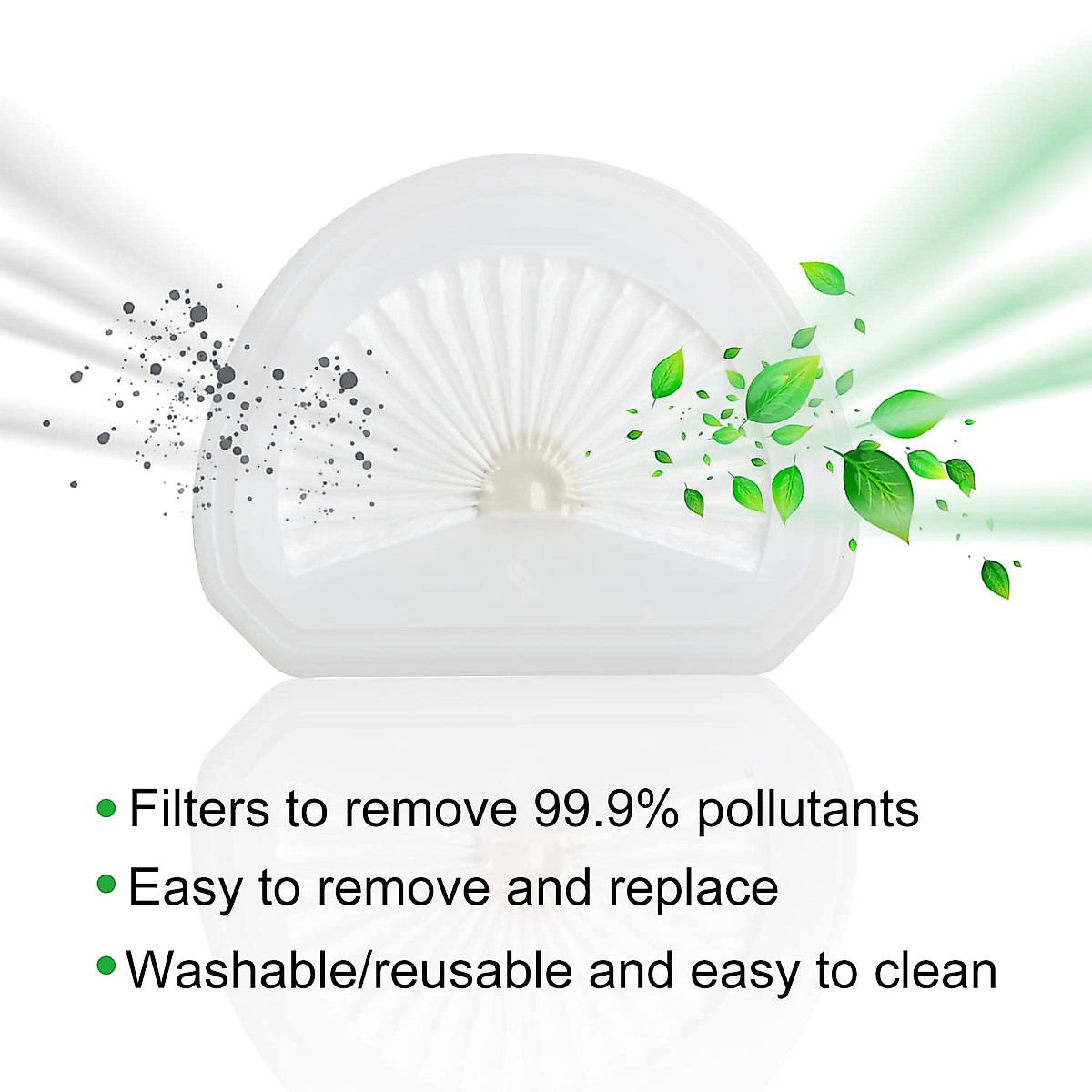 4Pack VLPF10 Replacement Filters Compatible with Black and Decker Hand Vacuum Filter Model # HLVA320J00 HLVA315j & N575266