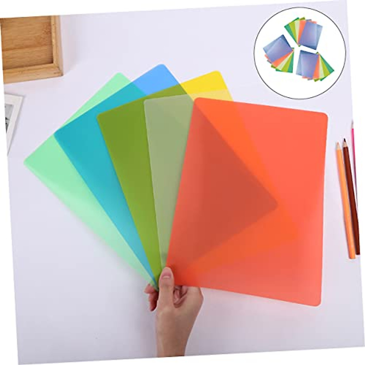 Ciieeo 20PCS a4 Writing pad Writing Desk mat Clear Writing Desk pad Plastic hardboard menu Writing pad Desk Protector Small Desk pad Writing Boards fiberboard Student pp Anti-Static