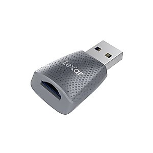 Lexar Micro SD Card Reader, USB 3.2, Up to 170MB/s Read/Write Speed for MicroSDXC/SDHC TF Memory Card (LRW330U-BNBEG)