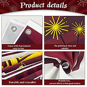 2023 Graduation Yard Sign Congrats Grad Lawn Sign Decorations Giant Maroon Class of 2023 Banner for Graduation Party Supplies(Maroon)