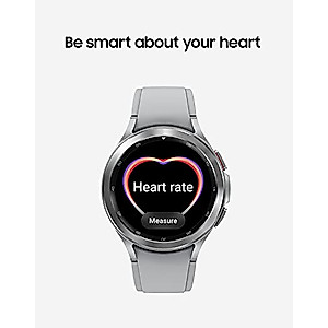 SAMSUNG Galaxy Watch 4 Classic 46mm Smartwatch with ECG Monitor Tracker for Health, Fitness, Running, Sleep Cycles, GPS Fall Detection, Bluetooth, US Version, Silver