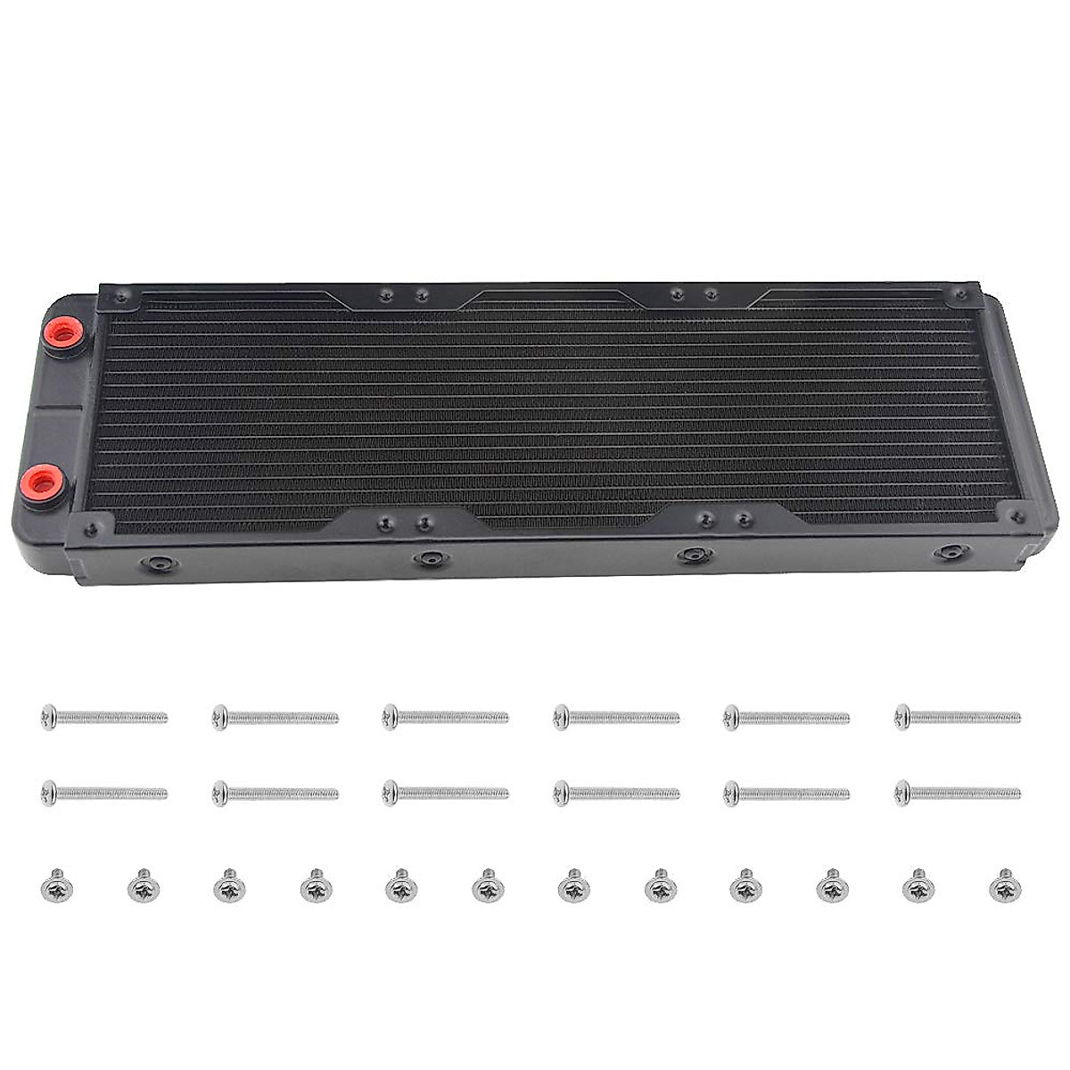 BXQINLENX 18 Pipe Aluminum Heat Exchanger Radiator for PC CPU CO2 Laser Water Cool System Computer 360mm(B)