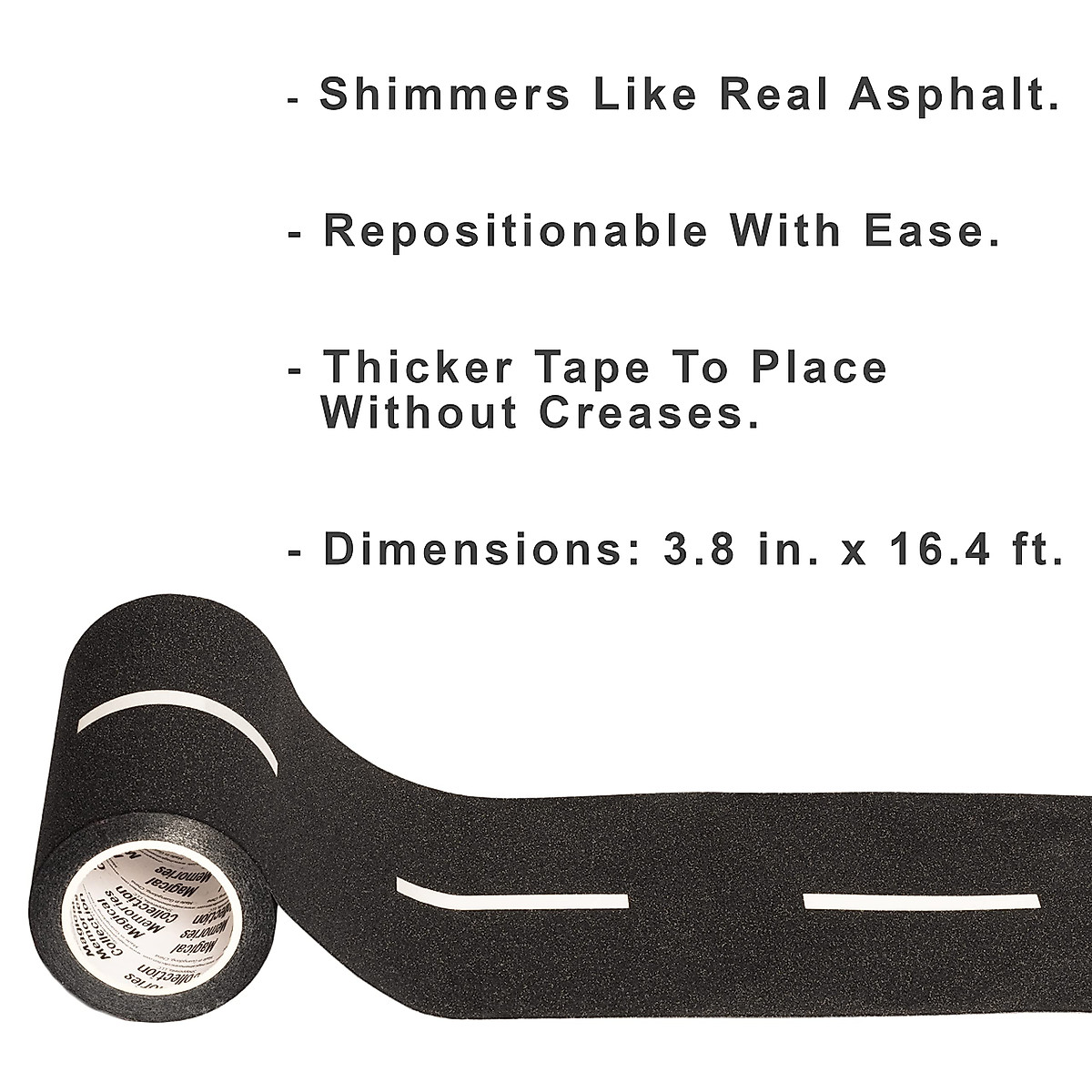 Magical Memories Collection Road Tape, Realistic Road Tape for Kids, Roads for Toy Cars, Car Toy Accessories, Traffic Vehicle Learning Resources, Kindergarten Learning Activities, Learning Games