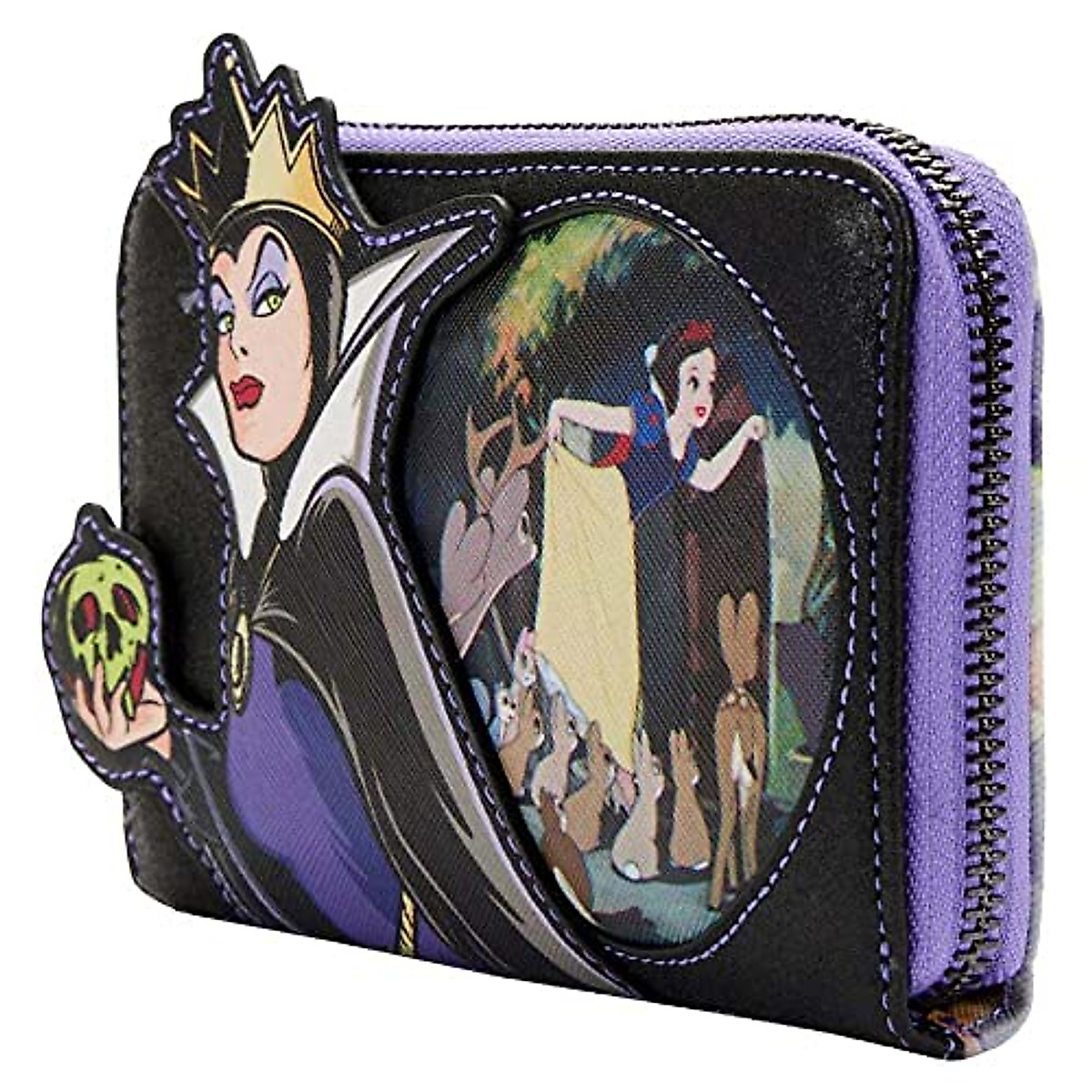 Loungefly Disney Villains Scene Evil Queen Zip Around Wallet Snow White One Size