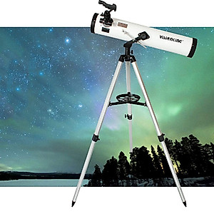 no logo Lvxiuxiu Visionking Astronomy (700 / 76mm) 3 Inch Telescope Newton Reflector Astronomy Space Telescope HD