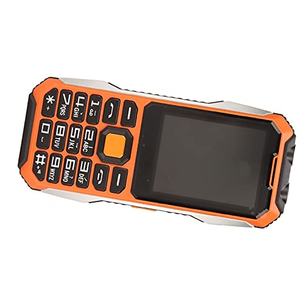 ciciglow 2G Seniors Cell Phone Dual SIM Big Button 2.4in HD Screen, 6800mAh Long Battery Life, Unlocked for Seniors (Orange)