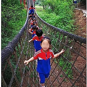 EkiDaz HXRW Rope Net Climbing Frame Net for Kids Balcony Railing Protection Climbing Cargo Net Safety Net Obstacle Course Climbing Net Playground Sets for Backyards (Size : 4 * 6m(12.12 * 18.18ft))