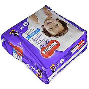 HUGGIES LITTLE MOVERS Diapers, Size 4 (22-37 lb.), 24 Ct., JUMBO PACK (Packaging May Vary), Baby Diapers for Active Babies