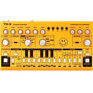 Behringer TD-3-Yellow Analog Bass Line Synthesizer - Yellow