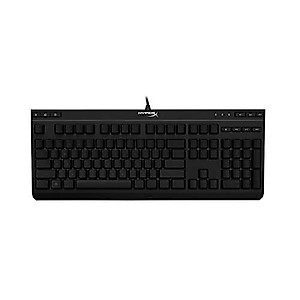 HyperX Alloy Core RGB – Membrane Gaming Keyboard, Comfortable Quiet Silent Keys with RGB LED Lighting Effects, Spill Resistant, Dedicated Media Keys, Compatible with Windows 10/8.1/8/7 – Black