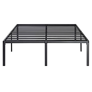 IMUsee Heavy Duty Full Size Platform Bed Frame with 16.5" Large Under Bed Storage Space, Sturdy Metal Frame/ Mattress Foundation/ No Box Spring Needed/ Easy Assembly/Noise-Free