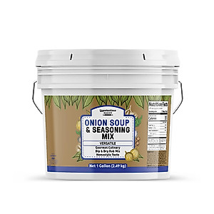 Unpretentious Onion Soup & Seasoning Mix, 1 Gallon, Gourmet Culinary Blend, Great for Soups & Dips