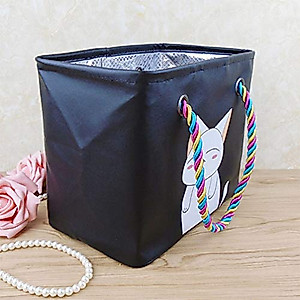 Cabilock Shower Caddy Bag Portable Bath Tote Toiletries Holder for Bathroom College Dorm Camp Gym Camping Black