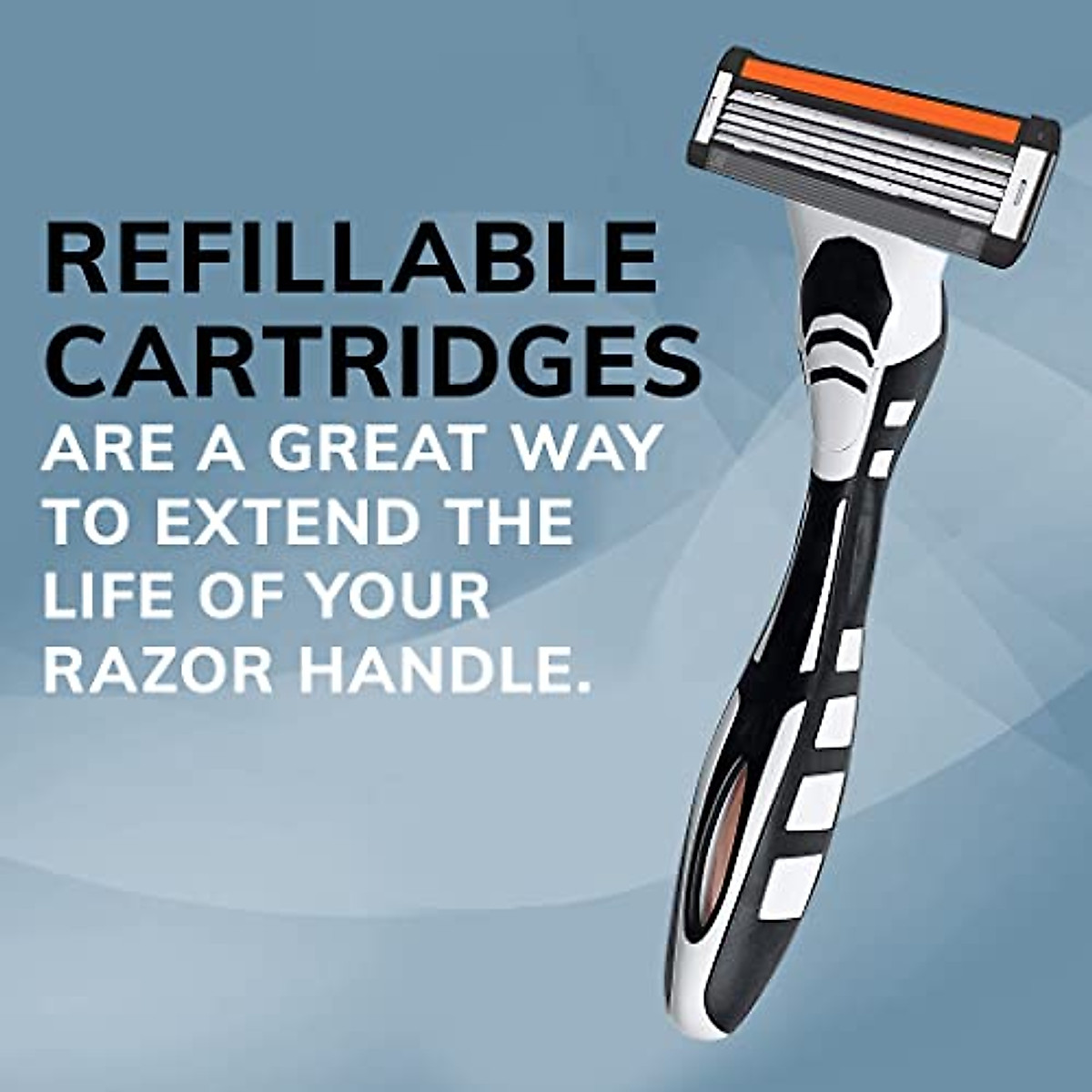 BIC Hybrid Flex 5 Disposable Razor Cartridges for Men, 5 blade razors For Sensitive Skin and a Smooth and Close Shave, Cartridge Only Set with 2 packs of 4 Cartridges each for 8 total cartridges