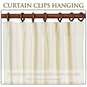 StangH Ivory White Velvet Curtains - Super Soft Back Tab Window Curtains for Bedroom, Privacy Home Decoration for Living Dining Room/Nursery, W52 x L84 inches, 1 Panel