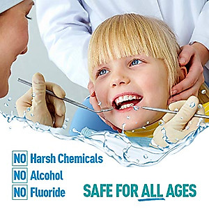 H2Ocean Healing Rinse Mouthwash- Great Tasting Sea Salt & Xylitol Mouth Wash for Fresh Breath & Dry Mouth - Alcohol & Fluoride Free - Arctic Ocean Mint 8oz