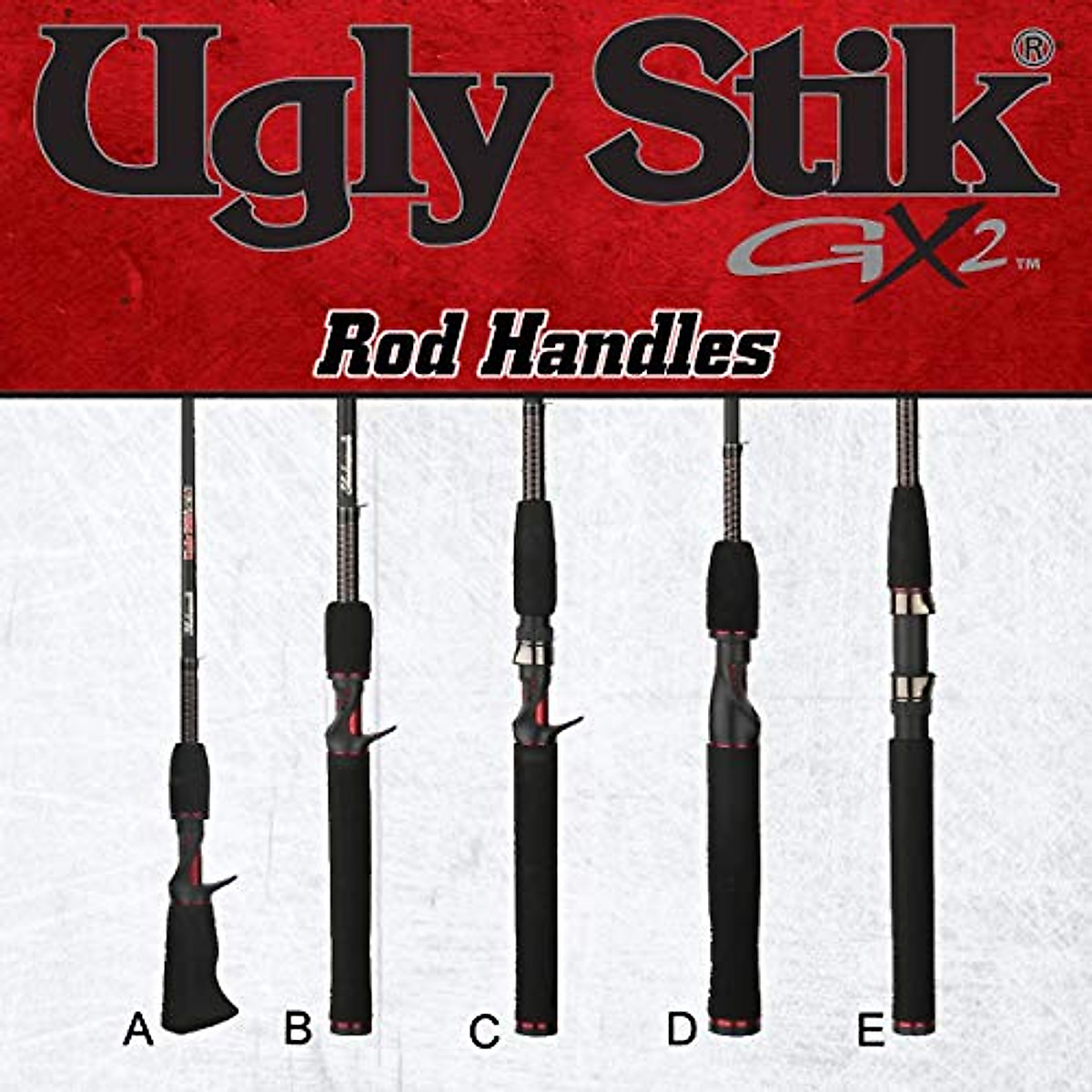 Shakespeare Ugly Stik 4’6” GX2 Spinning Rod, Three Piece Spinning Rod, 2-6lb Line Rating, Ultra Light Rod Power, Moderate Fast Action, 1/32-1/4 oz. Lure Rating