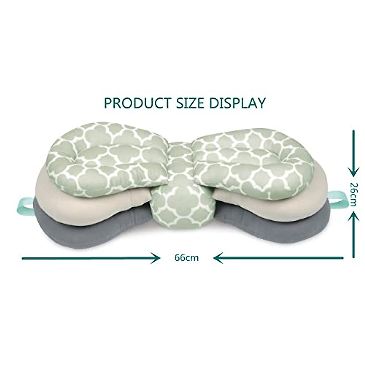 DFD Duoduo Multi-Function Breast Feeding Pillow Maternity Nursing Pillow，Best for Mom,Adjustable Height, Grey