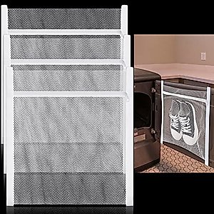 Honeycomb Shoe Dryer Bag with Zipper, White Dryer Door Shoe Net Laundry Bags Mesh Wash Bags Shoe Bag for Washing Machine Sneaker Clothing 13.8 x 15.8 Inch(3 Pieces)