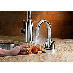 InSinkErator HOT100 Instant Hot Water Dispenser System - Faucet & Tank, Chrome, H-HOT100C-SS