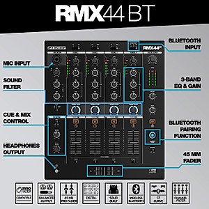 Reloop RMX-44BT 4-Channel Bluetooth DJ Club Mixer