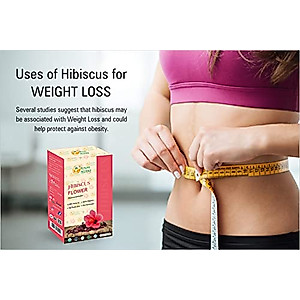 Herbs Botanica Hibiscus Flower Dried Organic For Tea, Hair Growth, Flor De Jamaica Organica Whole Full Flower Petals Cake Decoration & Cocktails 7.05 Oz / 200 Gms