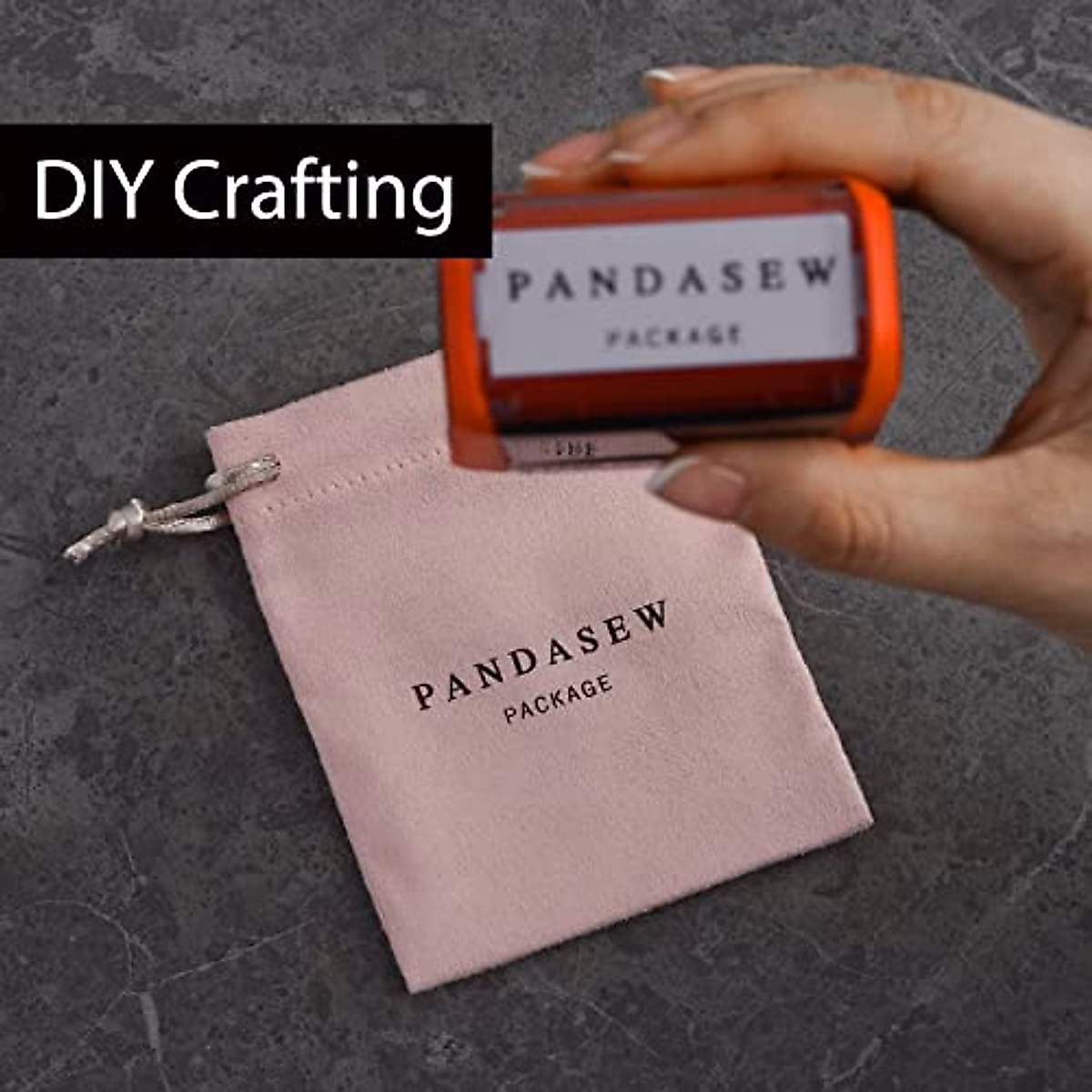 PandaSew 20 pack Drawstring Bag Suede Jewelry Packaging Pouch for Jewelry,Gift,Earrings Necklace Rings Antiques, 4"x 3.15", Pink