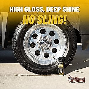 Schultz Laboratories White Diamond Onyx Tire Shine, High Gloss, Deep Shine, Conditions & Protects Against UV Rays, 16oz Bottle
