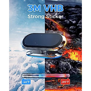 2022 Magnetic Phone Mount for Car【Upgrade 8X Magnets】 Strong Car Mount Magnet, 360° Rotation Phone Mount for iPhone 14 13 12 Pro XR XS Plus Samsung Galaxy Note S222/S21& All Phone & Mini Tablets