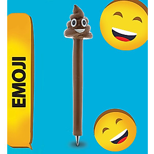 Planet Pens Poop Face Novelty Pen - Cute & Unique Kids & Adults Office Supplies Ballpoint Pen Colorful Emotion Writing Pen Instrument For School & Office