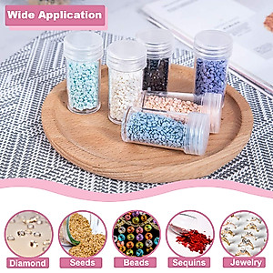 Toolly 132 Bottles Diamond Painting Storage Carring Case - Hardshell Bead Sewing Pills Container Box Embroidery Organizer Bag for DIY 5D Diamond Art Craft Accessorries, Red