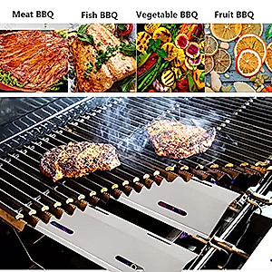 Zemibi Heat Plate for Ducane 30400040, 30400042, 30400043, 30400045, 30400046, 30558501, S3200, S5200, BBQ Stainless Steel Grill Burner Cover Flame Tamer Tent Shield, 16 7/8", Pack of 3