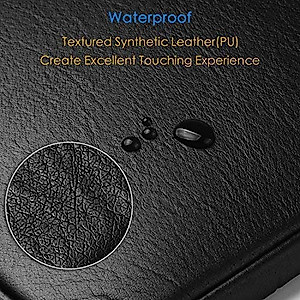 CCPK 13" Laptop Sleeve Cover Compatible with New MacBook Pro M1 Chip A2338 Mac Air 13 Inch 2020 Accessories A2337 A2289 A1989 A1932 2018 2019 13.3 Inch Waterproof Carrying Case Bag PU Leather, Black