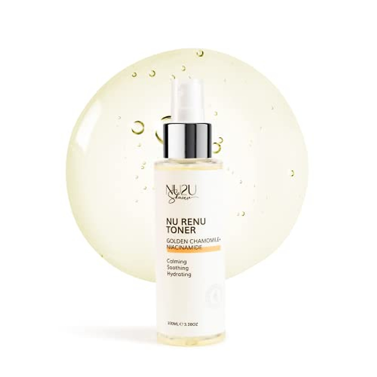 NU2U Skincare NU Renu Toner | Niacinamide Facial Toner for Hyperpigmentation | Pore Reducing Toner Minimizes Enlarged Pores | 3.38 fl. Oz