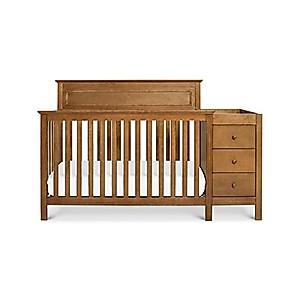 DaVinci Autumn 4-in-1 Crib and Changer Combo in Chestnut | Greenguard Gold Certified