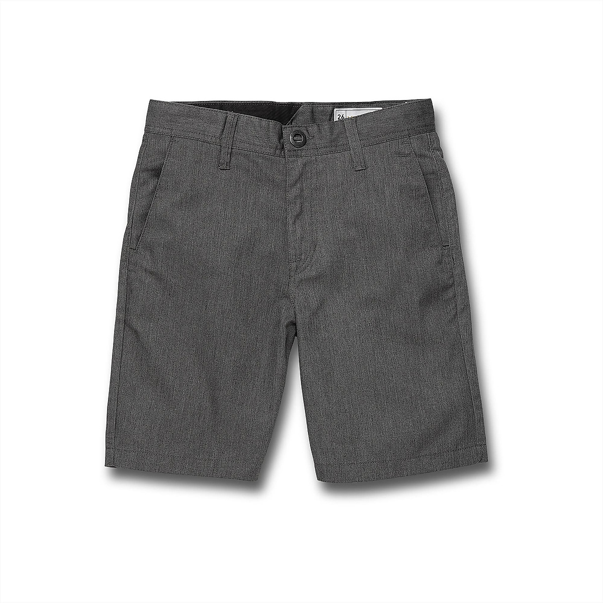 Volcom Boys' Frickin Chino Shorts, Charcoal Heather, 30