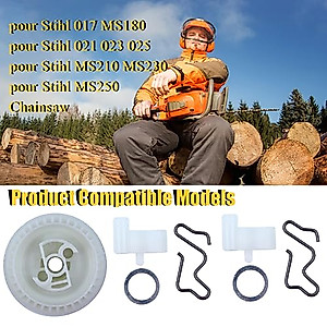 HAISHINE Recoil Starter Pulley and Pawl Kit Fit Stihl MS180 MS210 MS230 MS250 017 021 023 025 Chainsaw