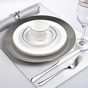 CAOPAOTI Silverware Flatware Set for 12, 60 Piece Stainless Steel Cutlery Set, Tableware with Knife Fork Spoon, Dishwasher Safe