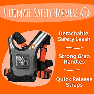 Hobbledehoo Active Child Harness, Safety Harness For Kids & Toddlers Aged 2-7 Years, Child Harness For Walking & Supporting SEN and Special Needs (Orange Harness with Leash)
