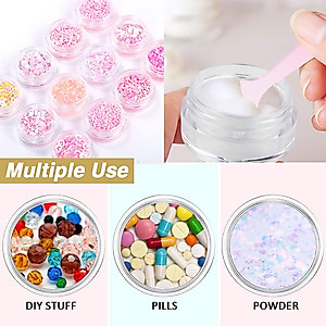 4 oz Body Butter Containers with Lids + 2oz Small Plastic Containers with Lids (Set of 24) Plastic Jars with Lids Cosmetic Jar - for Lip Scrub, Cream, Slime, Craft Storage