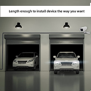 Sqlszt DC Power Adapter Extension Cable 100 feet 12V Power Adapter Extension Cable 2.1mm x 5.5mm Compatible with DC Adapter Cord Fit for CCTV Security Camera Wireless IP Camera Standalone DVR Black