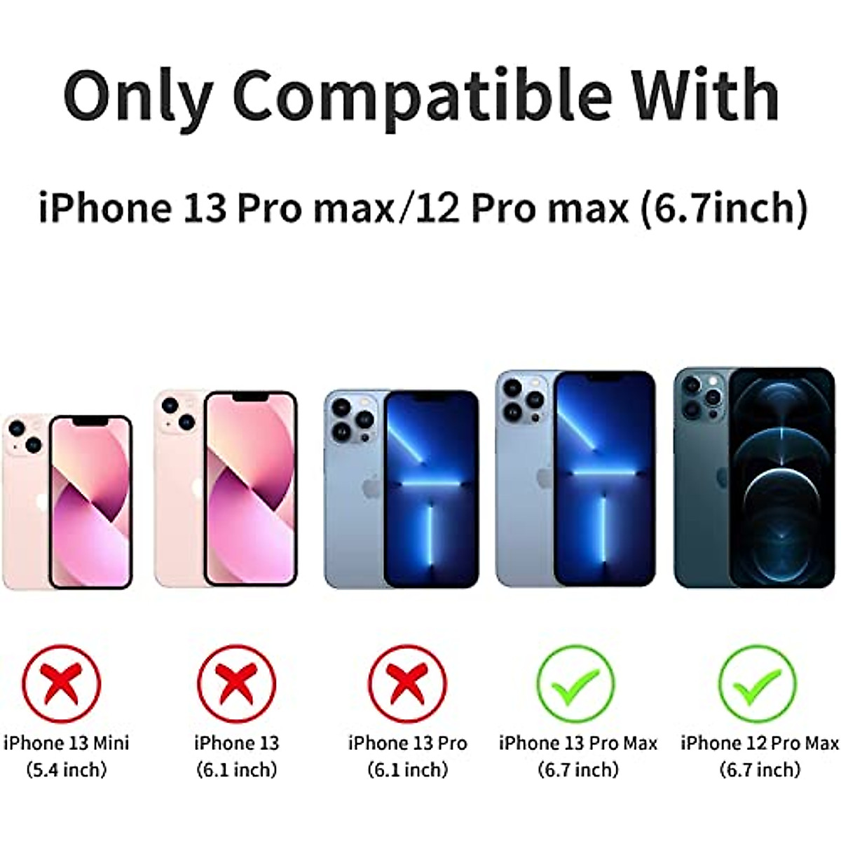 VEGO for iPhone 13 Pro Max Stand Case, iPhone 12 Pro Max Case with Slide Lens Cover, Built-in 360° Rotate Ring Stand Magnetic Car Mount Cover Case for iPhone 13 Pro Max / 12 Pro Max 6.7 inch - Green